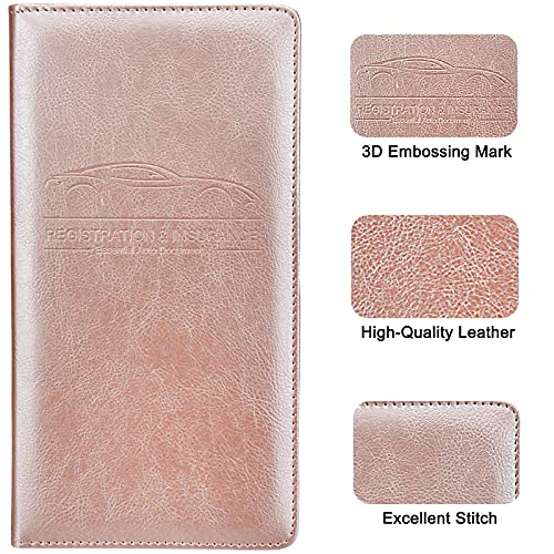 Snapklik.com : Car Registration And Insurance Holder, Premium Leather ...