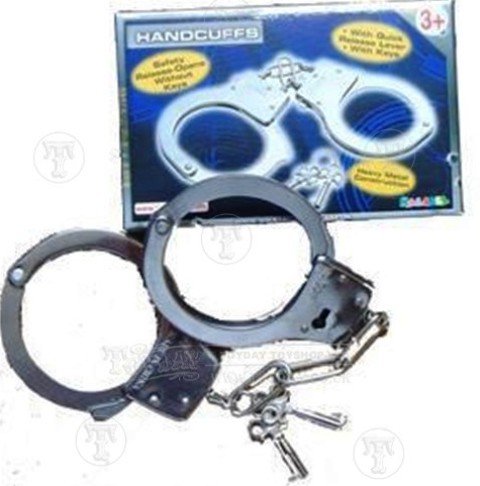 Toy Handcuffs Metal - Party Props : Amazon.in: Toys & Games