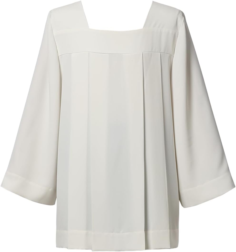 ANDHOM Catholic Premium Clergy Cassock White Pleated Surplice Church ...