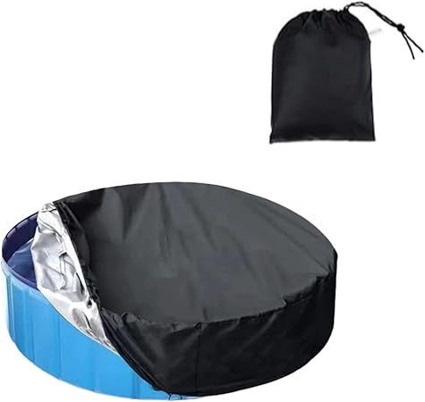 Outdoor Swimming Pool Cover - 4 FT Foldable UV Resistant Round Paddling ...
