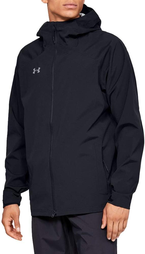 Amazon.com : Under Armour Storm Rain Jacket - L - Black : Clothing ...