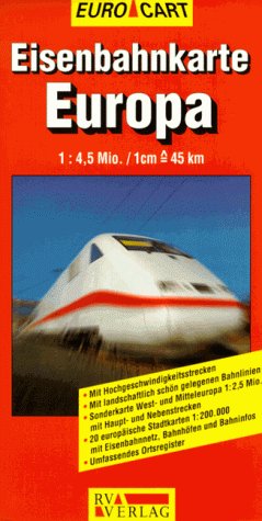 Euro Map: Rail Map of Europe (Euro Maps): 9783575116062: Amazon.com: Books