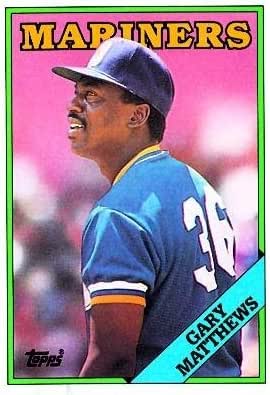 Amazon.com: 1988 Topps Baseball Card #156 Gary Matthews : Collectibles ...