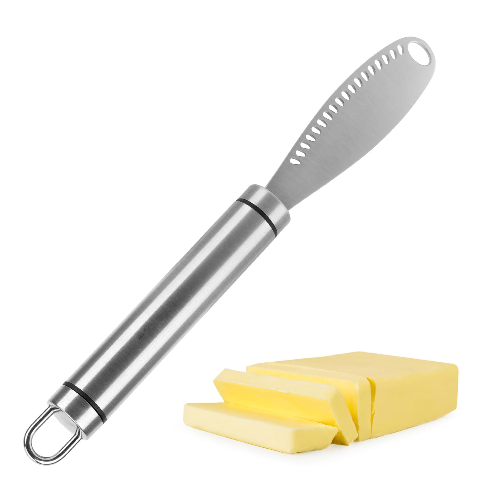 Butter Knife, 3 in 1 Stainless Steel Butter Knives Butter Spreader with ...