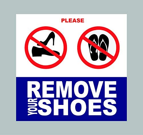SIGN EVER Sign Board for Remove Shoes Office Hotel Restaurant School ...