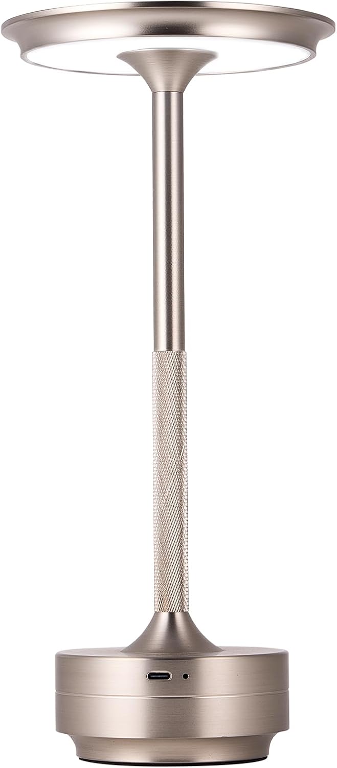 baishezhuan Rechargeable Cordless LED Table Lamps Touch Sensor Light, 3 ...