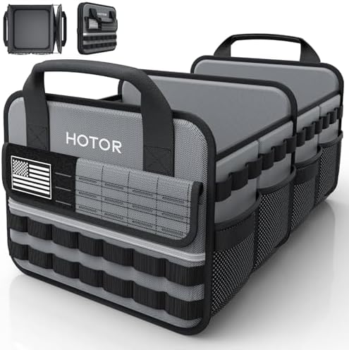 HOTOR Tactical Car Trunk Organizer - Foldable Trunk Organizer for SUV ...