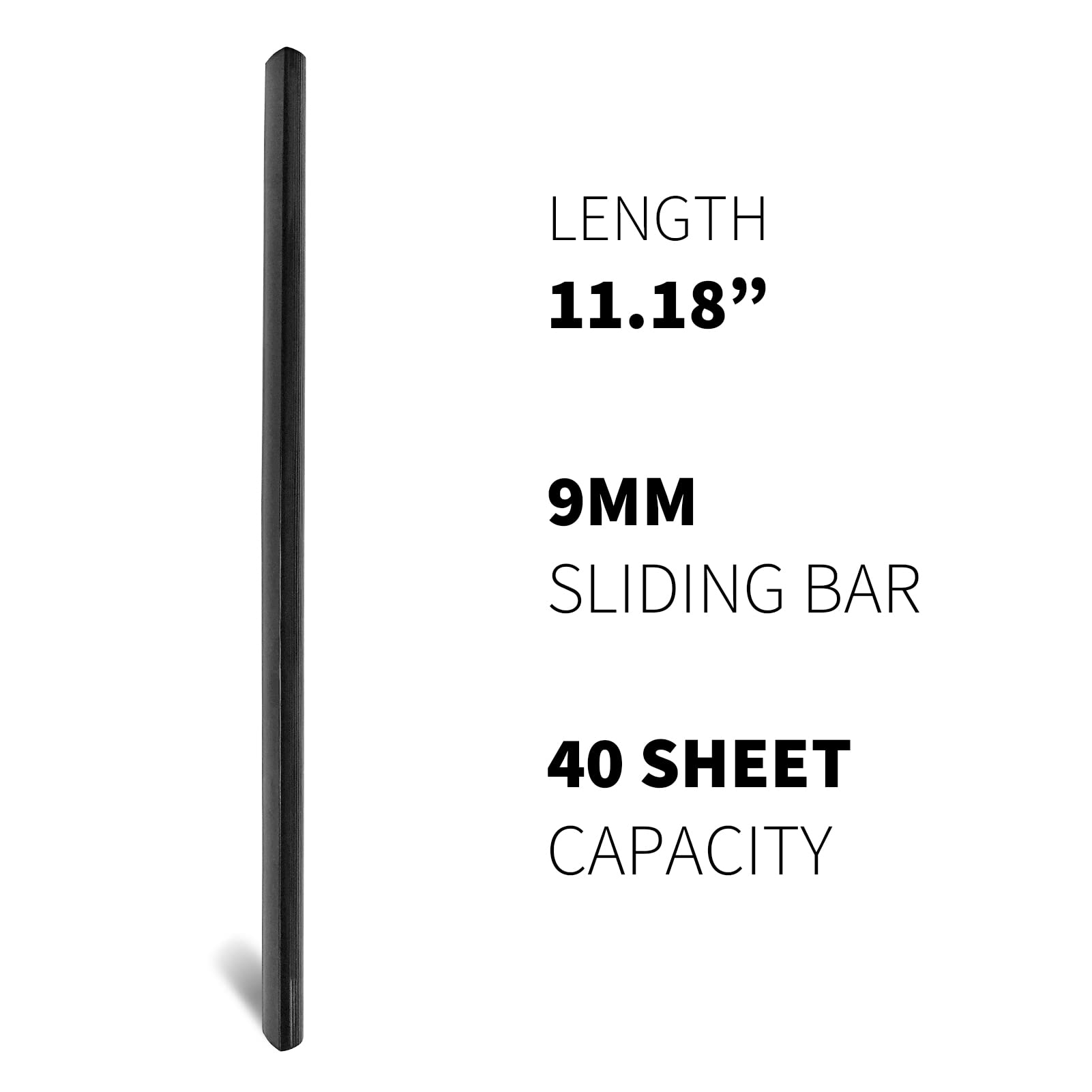 Snapklik.com : 25 Pack Binding Bars, 40-Sheet Capacity Slide Grip ...