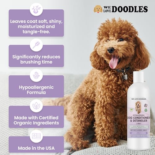 USDA Organic Dog Conditioner & Detangler, 2-in-1 Conditioner For ...