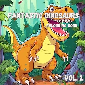 Fantastic Dinosaurs Colouring Activity Book Vol. 1 : Blanc, Christophe ...