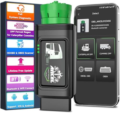 ANCEL HD100PRO - Escáner de camión resistente Bluetooth, DPF Force ...