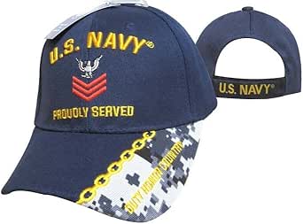 Lumaglow Special US Navy PO1 Petty Officer 1st First Class Hat Ball Cap ...