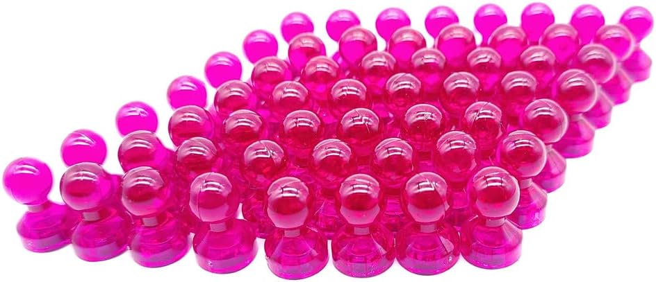 Amazon.com: 56 Magnetic Push Pins Clear Color Whiteboard Magnets, Use ...