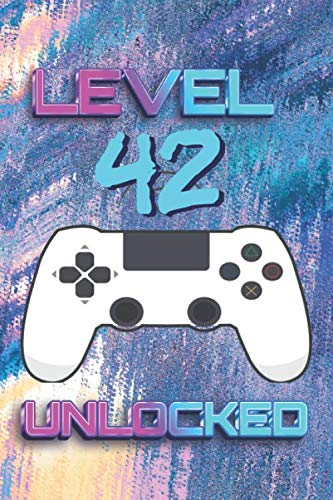 Amazon.com: Level 42 Unlocked: Happy 42th Birthday 42 Years Old Gift ...