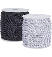 Amazon.com: PH PandaHall 59 Feet 5mm Yellow Twine Rope - 3 Braided ...