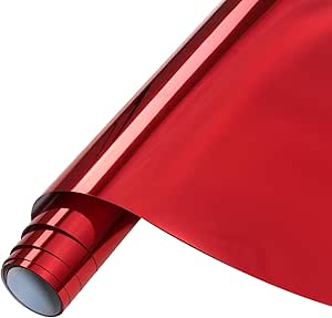 Amazon.com: Tintnut Red Metallic HTV Vinyl Roll- 12" x 6ft Heat ...