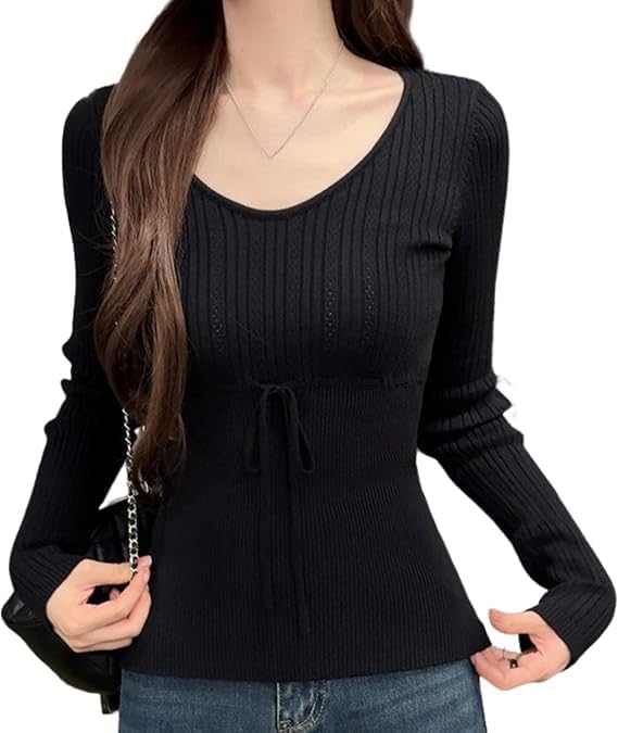 Whimsy Twee Light Weight Fitted Sweater Shirts Coquette Knit Sweater ...