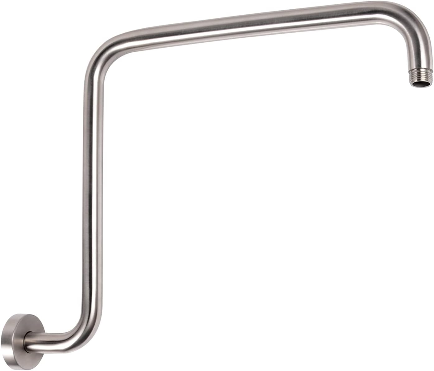 PHASAT S Shaped Shower Arm, 16.65 Inches High Rise Shower Arm with ...