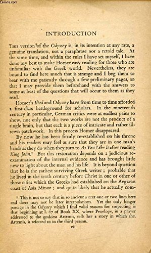 The Odyssey (Translated by E.V Rieu): Homer: Amazon.com: Books