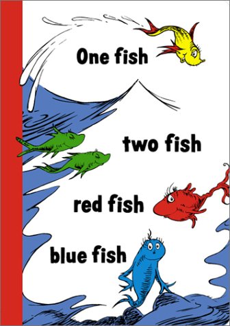 One Fish Two Fish Red Fish Blue Fish Book Pages