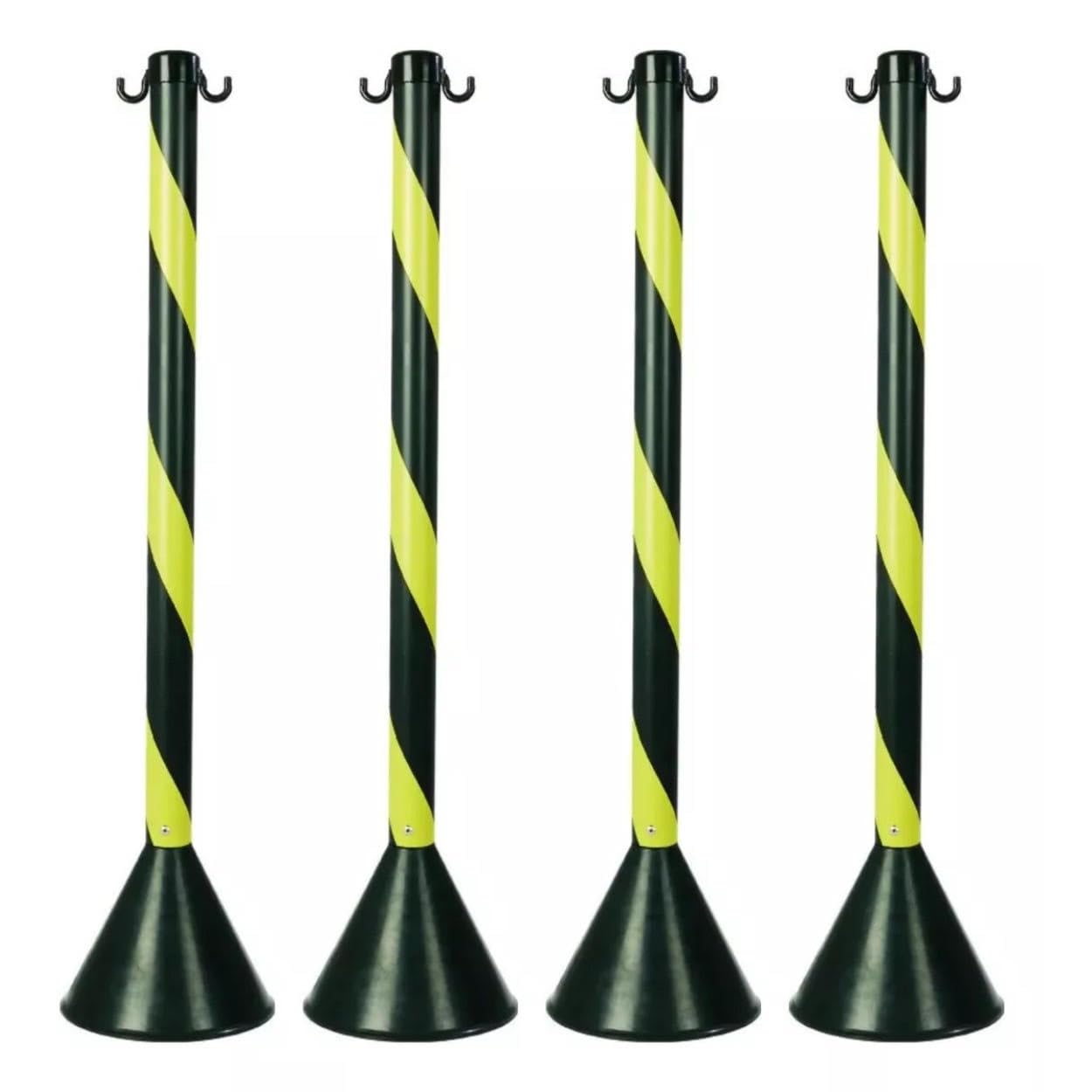 Kit 4 Pedestal Organizador Fila Postinho Lotérica Balizador Cor do ...