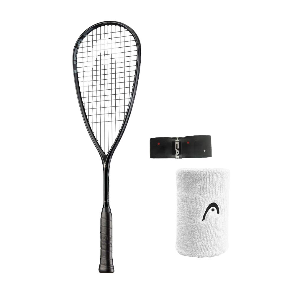 Buy HEAD Squash Racket 360 Speed 120 SB with Wrist Band 5 INCH White ...