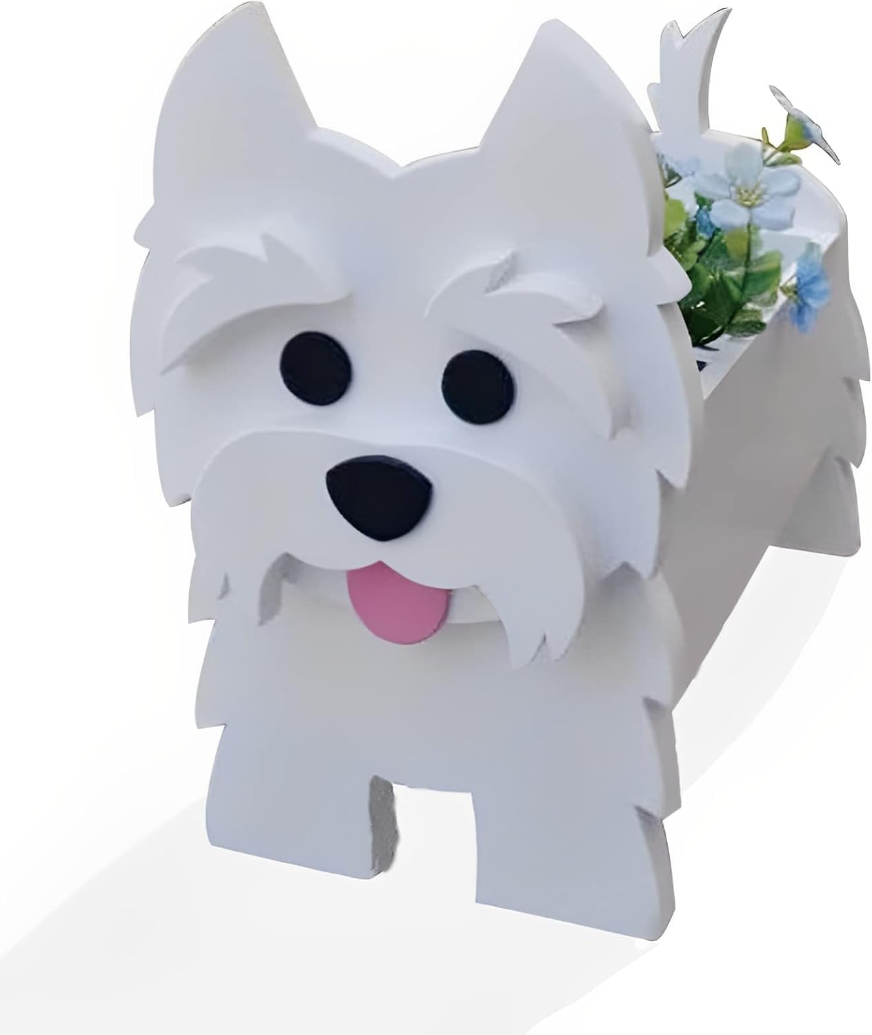 Amazon.com: TQQEPOOL Husky Dog Flower Pot PVC, Animal Shaped Cartoon ...