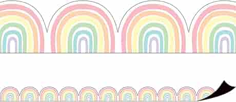 Pastel Rainbow Border