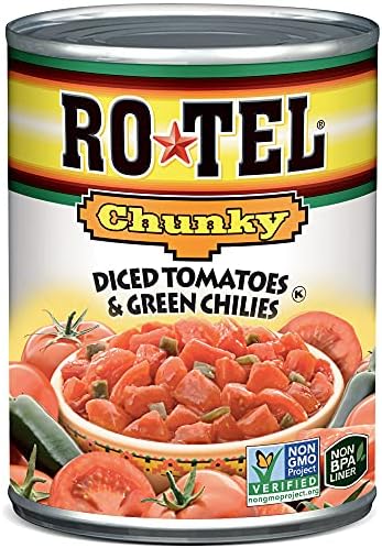 Amazon.com : ROTEL Fire Roasted Diced Tomatoes and Green Chilies, 10 ...
