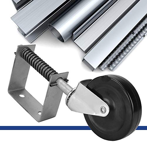 4″ Gate Wheel, Spring Loaded Swivel Caster Made of Rubber and Metal ...