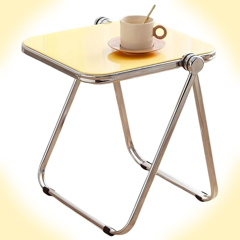 Amazon.com: Acrylic Foldable Side Table, Transparent Portable Table ...