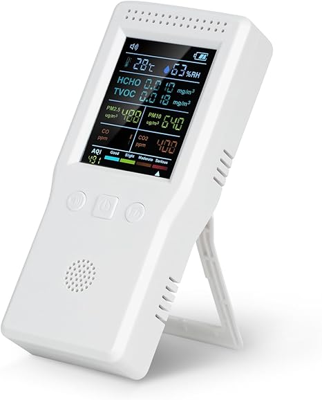 9-in-1 Air Quality Monitor, Indoor Air Quality Meters for PM2.5, PM10 ...