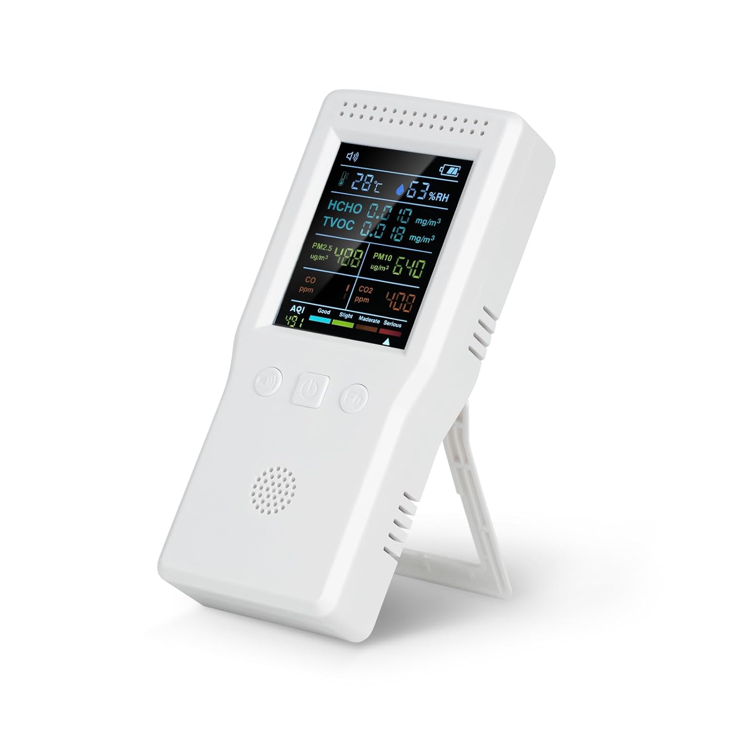 9-in-1 Air Quality Monitor, Indoor Air Quality Meters for PM2.5, PM10 ...