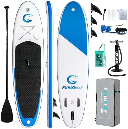 FunWater Stand Up Paddle Board Ultra-Light Inflatable Paddleboard with ...