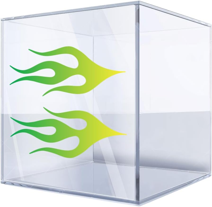 Amazon.com: Decals Stickers Flames Green Design Car Window,Helmet,Truck ...