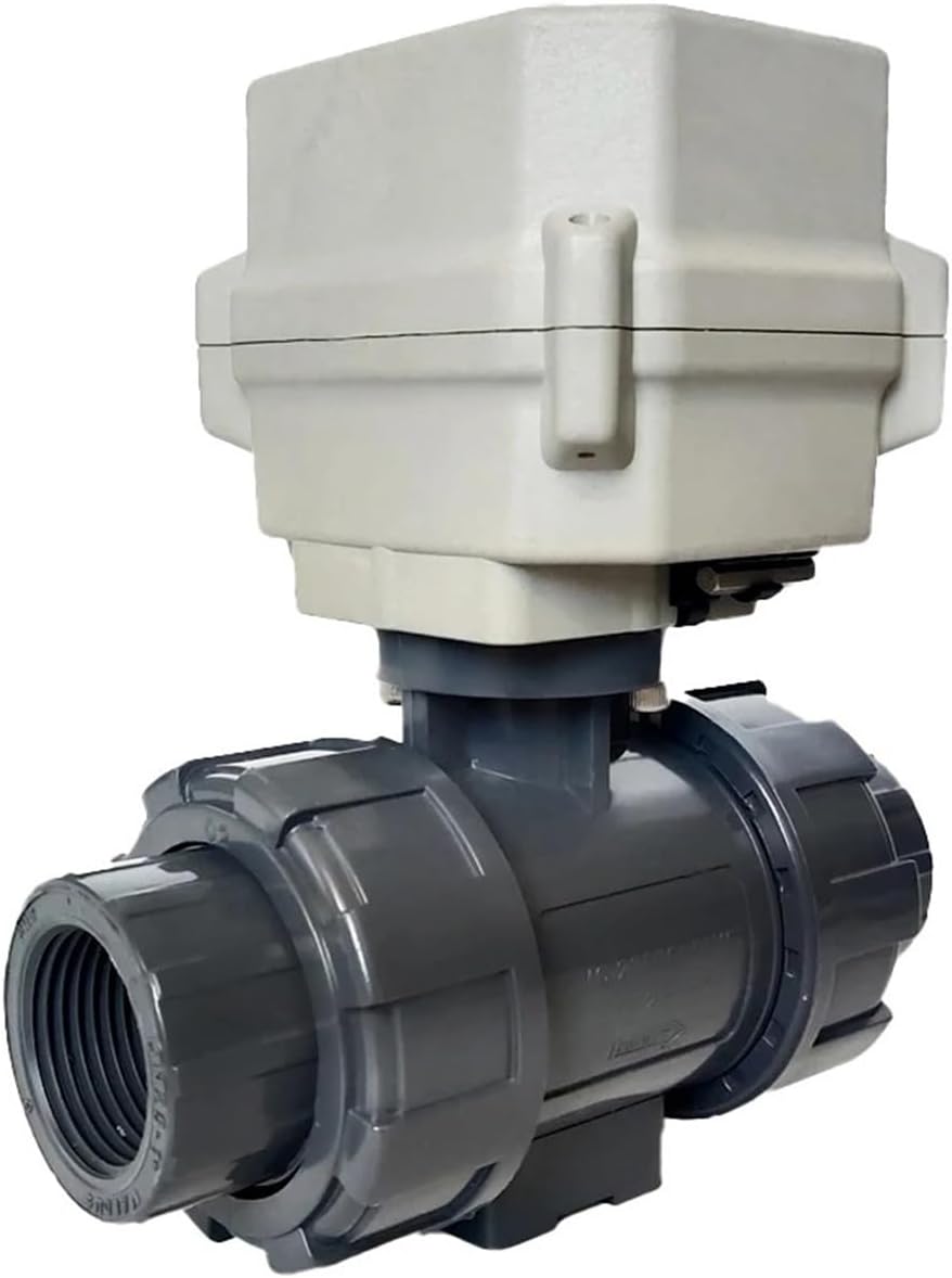 DN25 UPVC True Union Motorised Valve DC12V ADC24V Motorized Water Valve ...