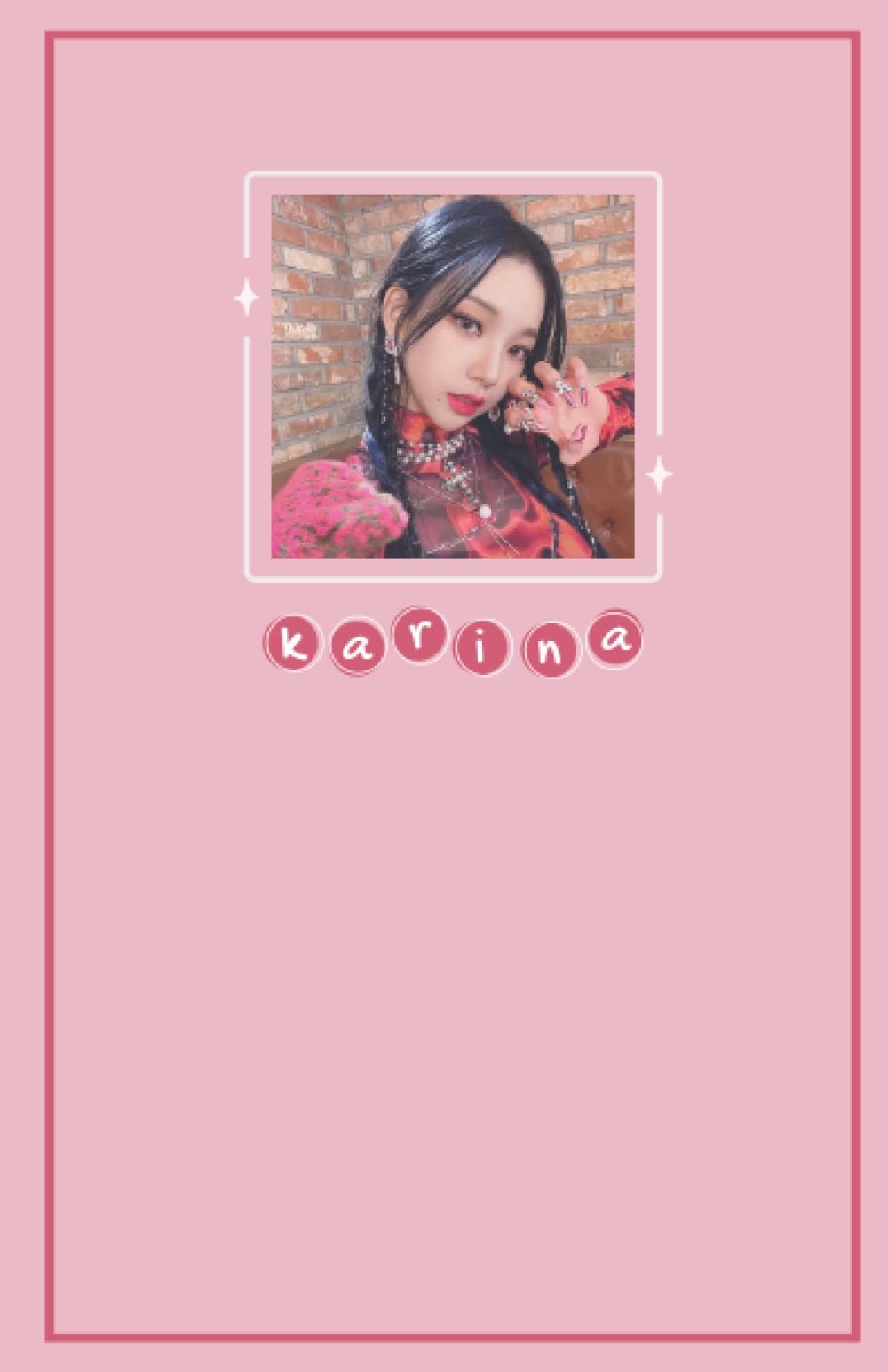 Karina Journal Aespa Kpop Girl Group Notebook Aespa Member Karina ...