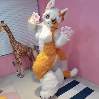 Amazon.com: Yellow Kenomo Digigrade Legs Catfooted Prop Fursuit ...