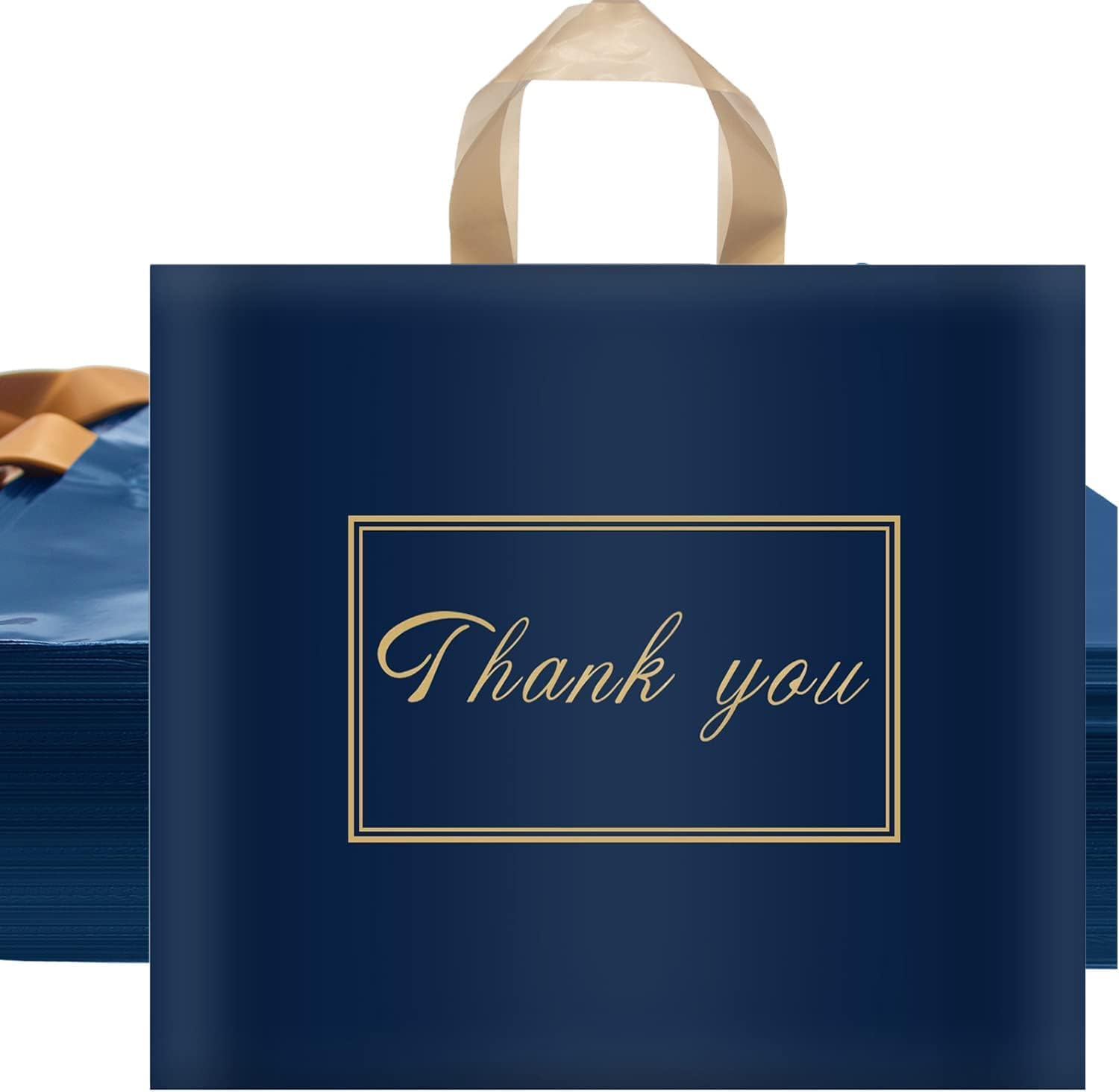 Amazon.com: WAKAKO 60 Pack Thank You Plastic Bags for Small Business Retail Store 14x16 Inch ...