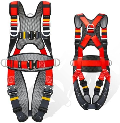Guardian Fall Protection 11173 M-L Seraph Construction Harness with ...