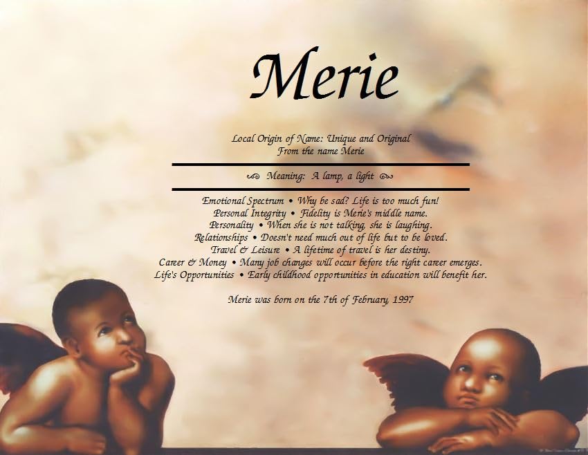 Amazon.com: All About You Personalized Name Meaning Keepsake Print ...