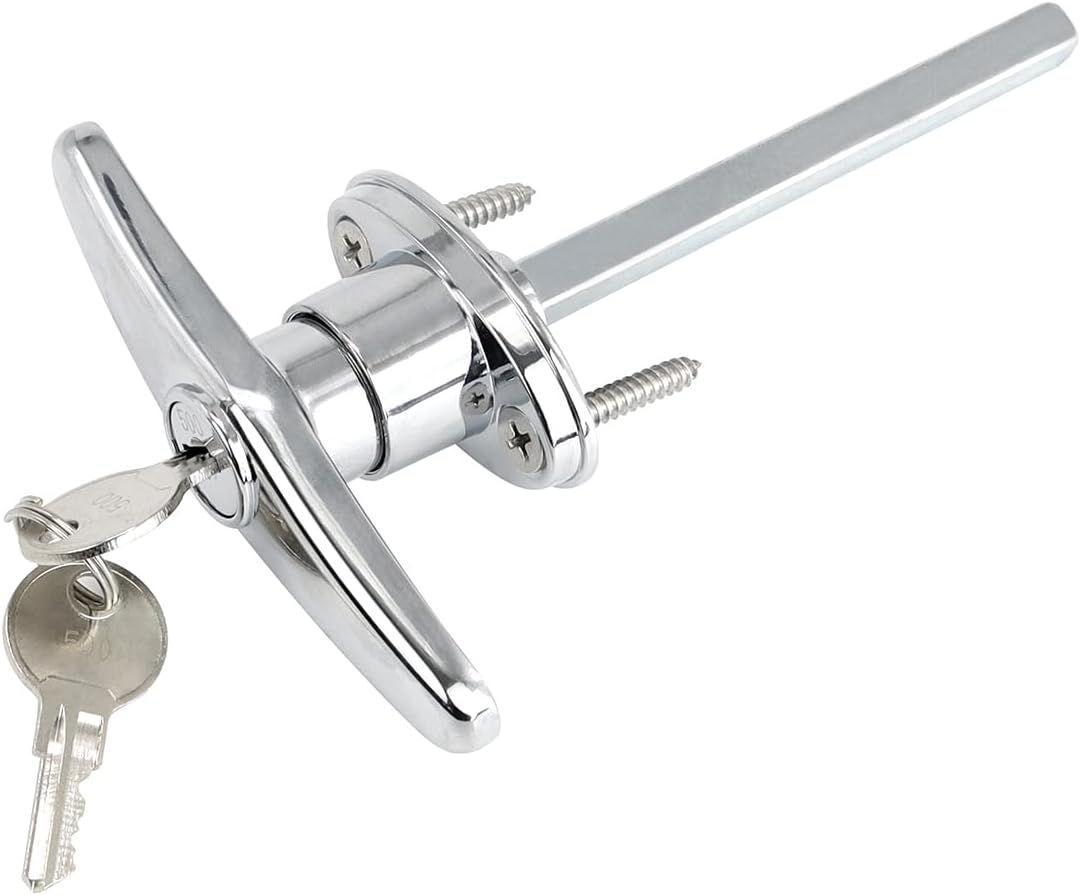 Amazon.com: QZATTCAEN Garage Door T-Handle Replacement Lock, Universal ...