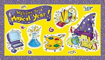 Welcome to a Magical Year Bulletin Board Set : Schaffer, Frank, School ...