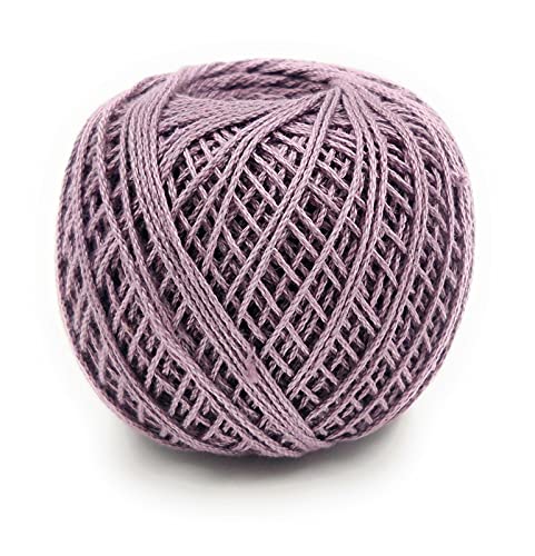 Prapti Handicrafts 3ply Mauve Mercerised Premium Cotton Crochet ...