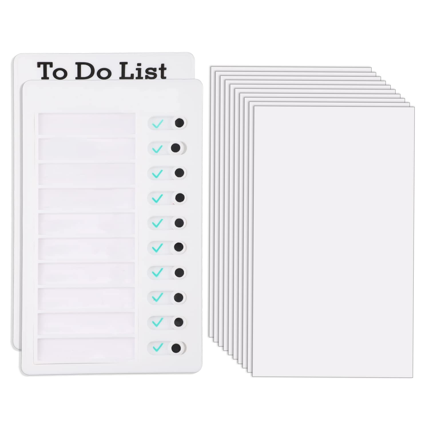 Amazon.com : 2pcs Checklist Task Board, Detachable Sliding Routine ...