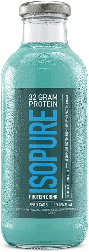 Amazon.com : Isopure Zero Carb 32g Clear Protein Ready-to-Drink, Whey ...