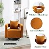 Amazon.com: ODUWA Swivel Barrel Accent Chair Set of 2,26" W Modern ...
