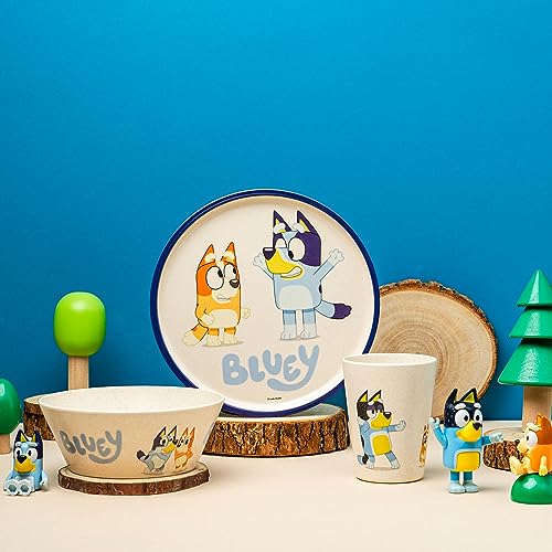 Snapklik.com : Zak Designs Bluey Kids Dinnerware Set 3 Pieces, Durable ...
