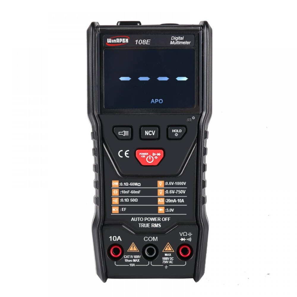 108E 6000 Counts Automatic Scanning Ture RMS Digital Multimeter ...