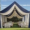 Amazon.com: 4 Panels 5x20ft Navy Blue Ceiling Drapes for Wedding ...